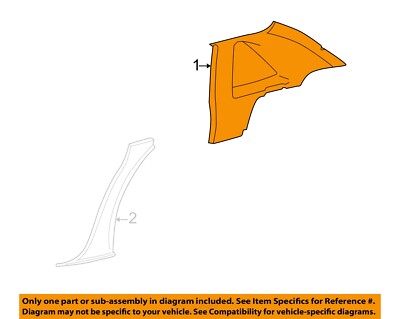 FORD OEM 03-05 Crown Victoria Interior Trim-Upper Qtr Trim ...