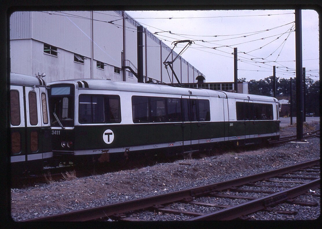 Transit Slide - Boston MBTA #3411 LRV Train 1978 Out of Service ...