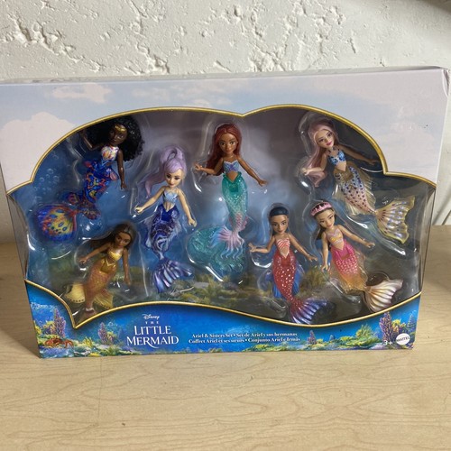 Mattel - Disney The Little Mermaid Ariel and Sisters Small Doll Set New ...