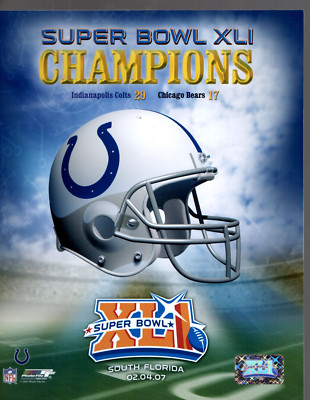 Indianapolis Colts Super Bowl 41 Champions NFL authorized photo ...