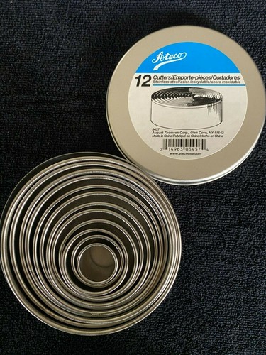 Ateco 12 pc. Round [plain cut] Cutter Set | eBay