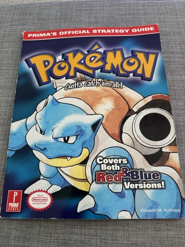 RARE! Pokemon Blue Prima Official Game Strategy Guide Book Covers Red ...