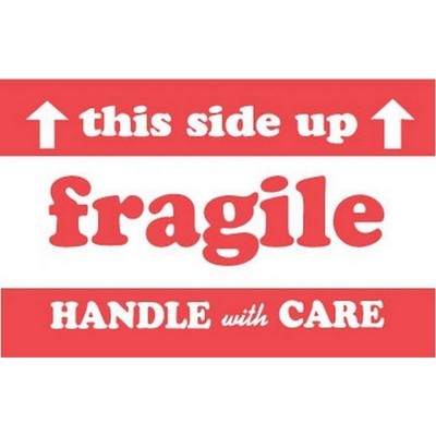 2" x 3" Fragile This Side Up Handle With Care Labels (500 per Roll) | eBay