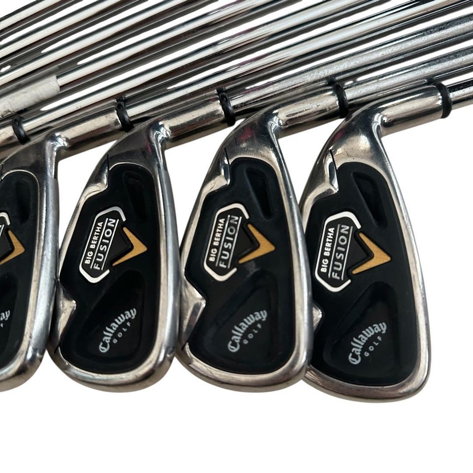 Callaway Big Bertha Fusion Iron Set 9 pcs Steel Shaft Right-Hand Used ...
