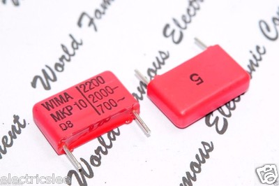 WIMA MKP10 2200P (2200pF/2.2nF) 2000V 5% pitch:15mm Capacitor ...