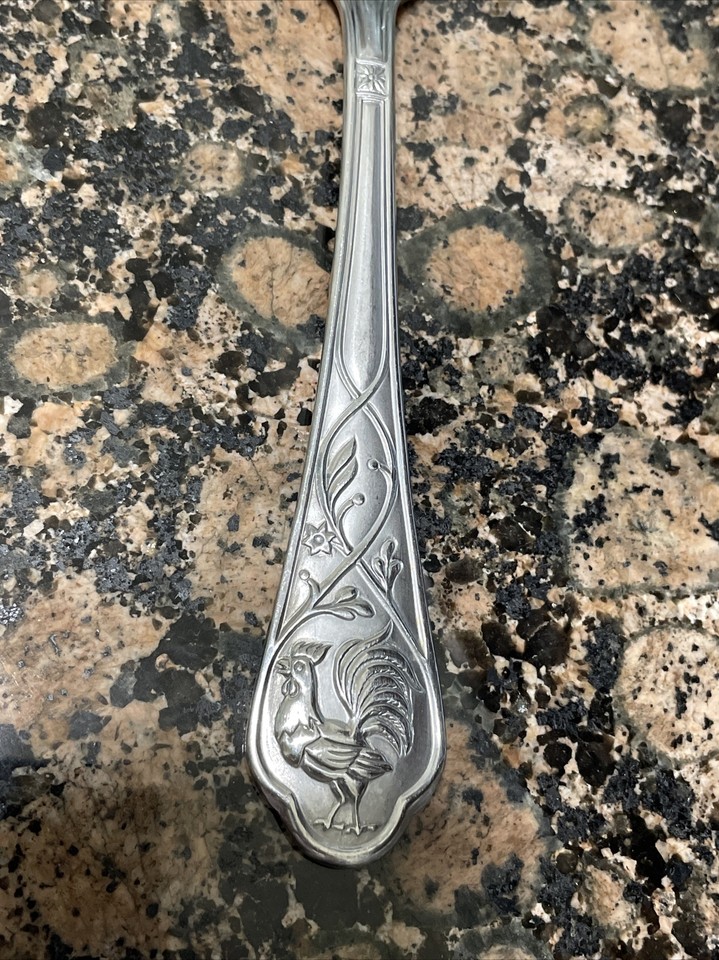 Cambridge Rooster Stainless Satin Chicken Silverware CHOICE Flatware | eBay