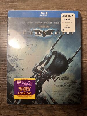 The Dark Knight (2 Blu-ray Disc Set, 2012, Steelbook) BRAND NEW, SEALED ...