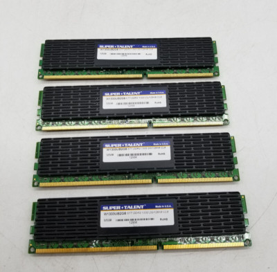 Super Talent 8GB 4x2GB DDR3 1333MHz Desktop Memory RAM W1333UB2G8 | eBay