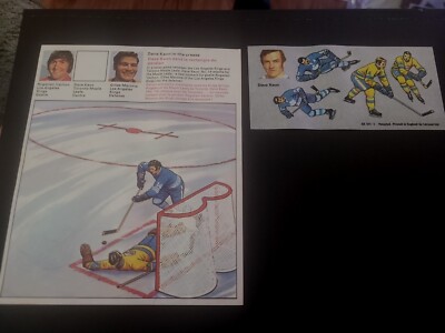 1972-73 LETRASET NHL HOCKEY ACTION TRASFER # 1 DAVE KEON ROGIE VACHON ...