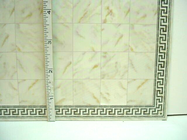 Miniature Faux Marble Tile Sheet #34734 - 1/12th Scale World & Model | eBay