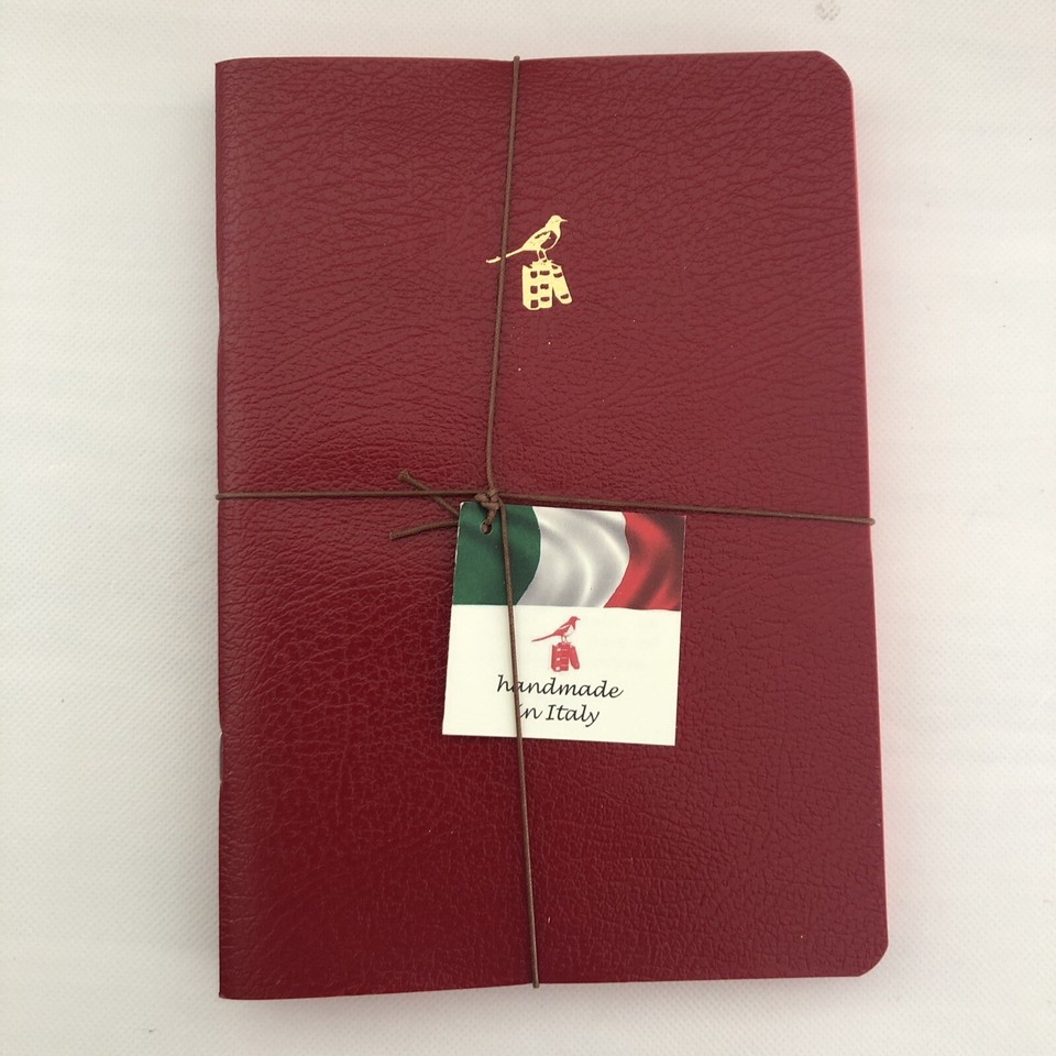 New Set of 3 Bieffe Made in Italy Lined Notebooks Journals Red | eBay