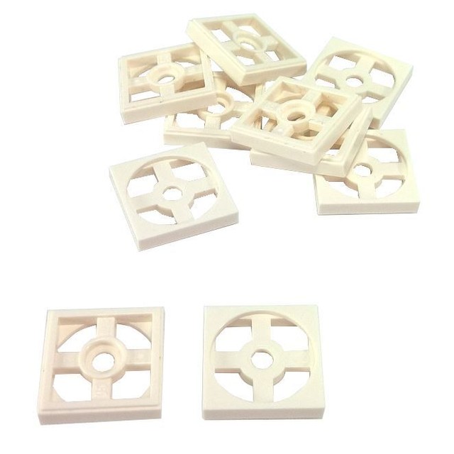LEGO White Turntable 2x2 Plate Base Part 3680 Element 368001 Qty 25 ...