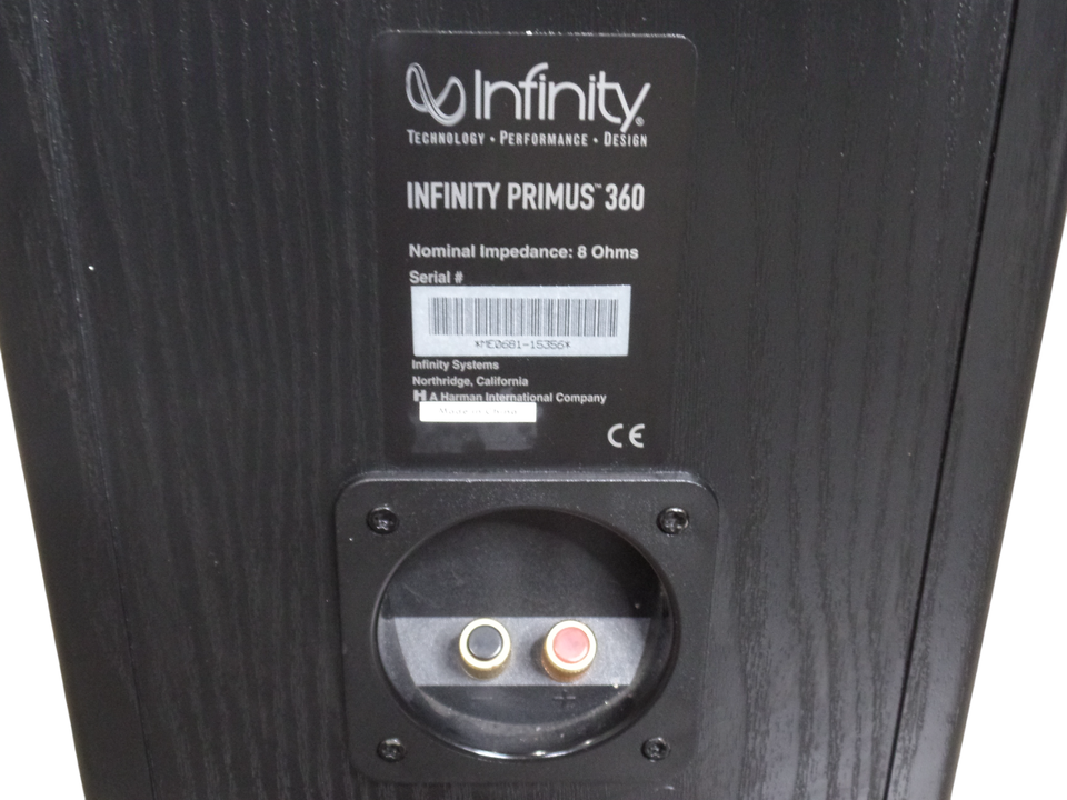 Vintage Infinity Primus 360 Home Audio Speakers (single)-Black-Free ...