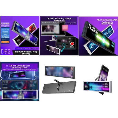 Mirabox D92 9.2 Inch Alloy Monitor for PC System Performance and ...