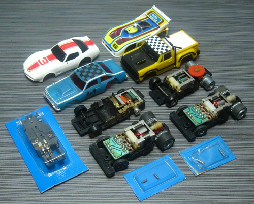 SLOT CAR Ideal TCR Tyco Aurora AFX Chassis Body Parts Lot NOS VINTAGE ...