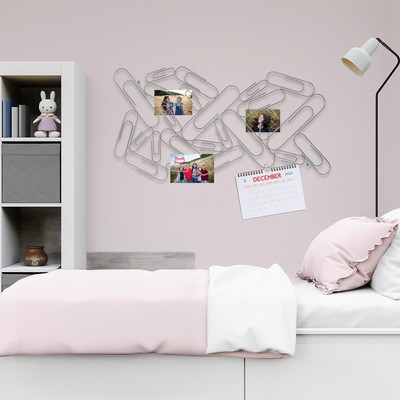 Wall Decor Abstract Metal Paperclip Art for Home Kitchen Office Bedroom ...