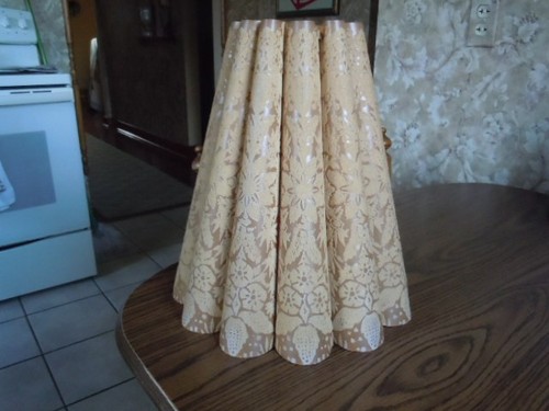 Vintage Electric Aladdin Heavily Flocked and Fluted "PARVELOUR" shade ...