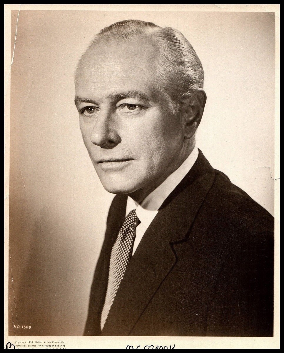 George Macready George Macready Autographed Signed Album Page Framed