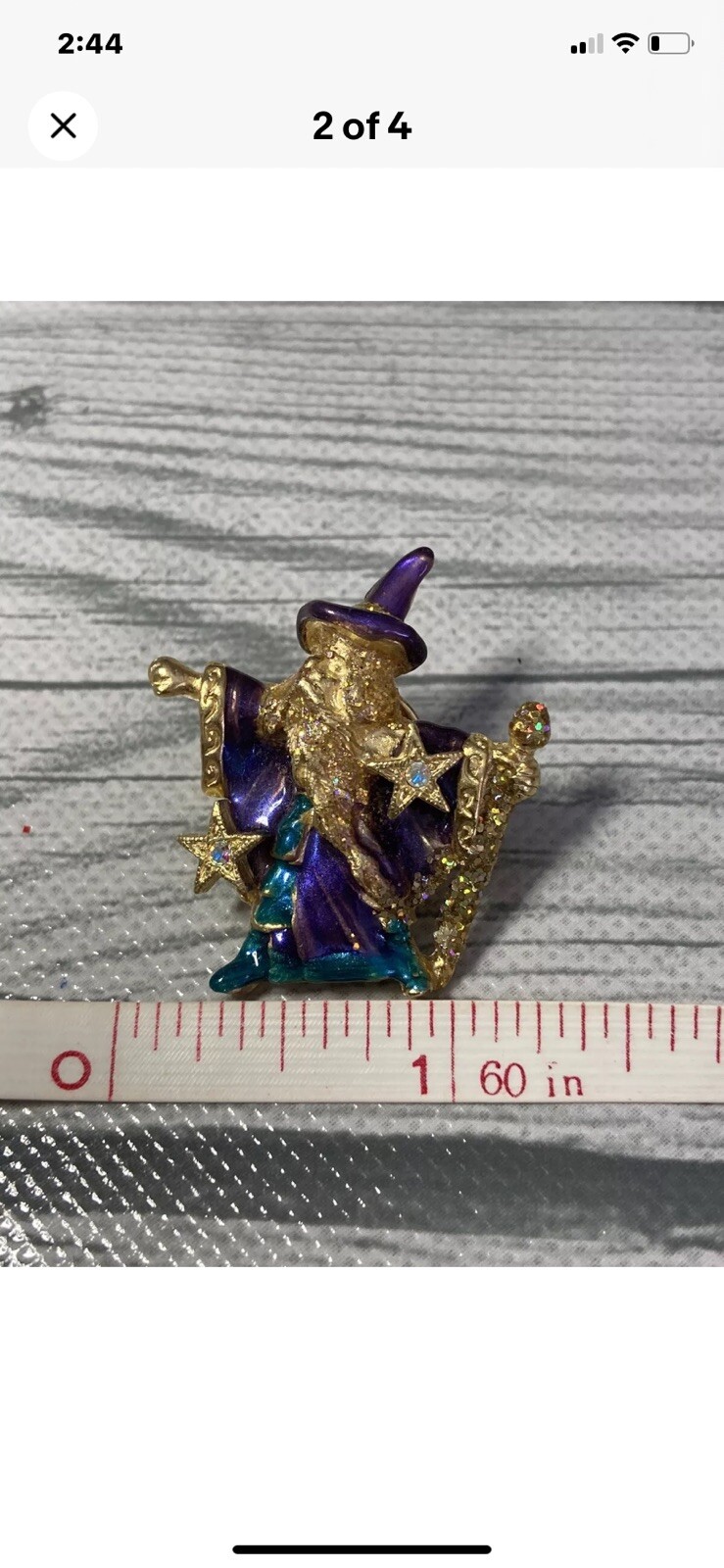 Kirk’s Folly Merlin’s Magic Wizard. Purple Enamel And… - Gem