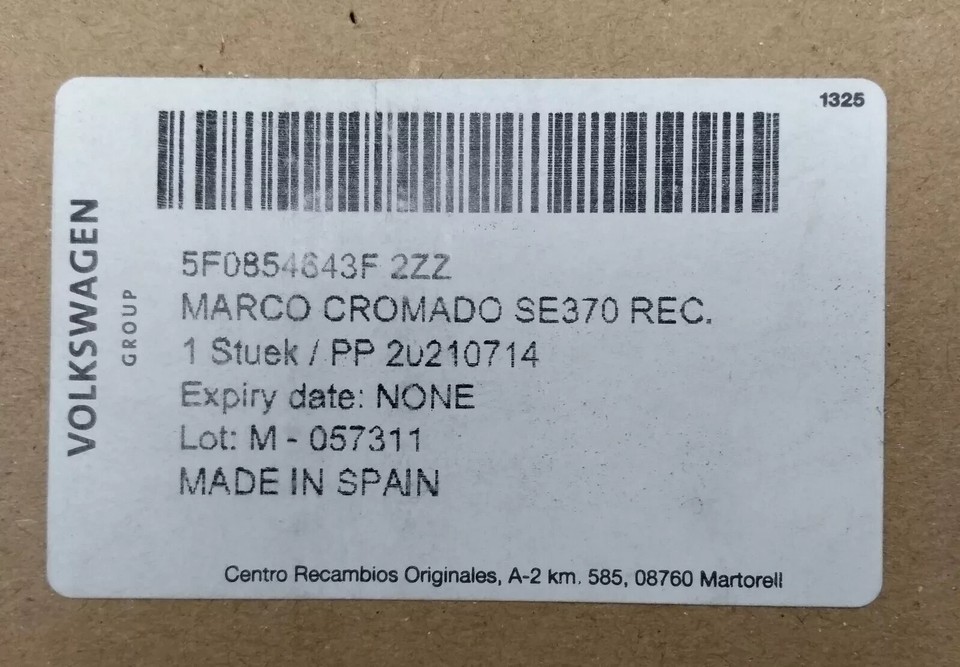 GENUINE SEAT LEON 5F RADIATOR FRONT GRILL FRAME TRIM CHROME 5F0854643F ...