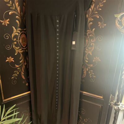 Sun Kim/Comfy Women's Black Maxi skirt M Long Button Detail | eBay