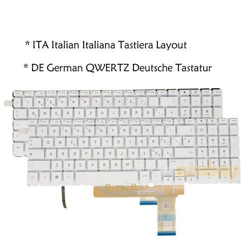 German Italian Keyboard For HP Victus Gaming 15-fa 15-fb 16-d 16-e ...