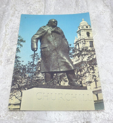 Vintage Postcard Of Winston Churchill At Parliament Square | eBay