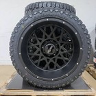 22x12 Vision Rocker Black Wheels 33 AT Tires Package 5x5 Jeep Wrangler ...