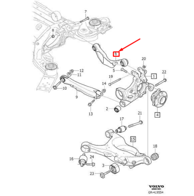 VOLVO V60 MK2 Rear Upper Control Arm 31360863 NEW GENUINE | eBay