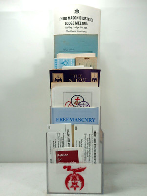 Masonic York Rite Of Freemasonry Knights Templar Brochure Holder ...