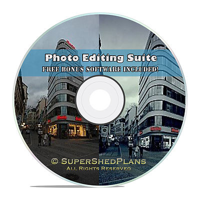 Digital Image Photo Editor Editing Software Suite CD, W/ Free Office ...