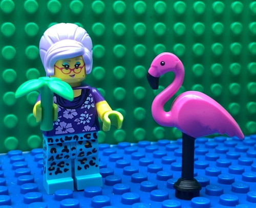 Lego 71025 Series 19 GARDENER Flamingo lady Minifigures City Town NEW ...