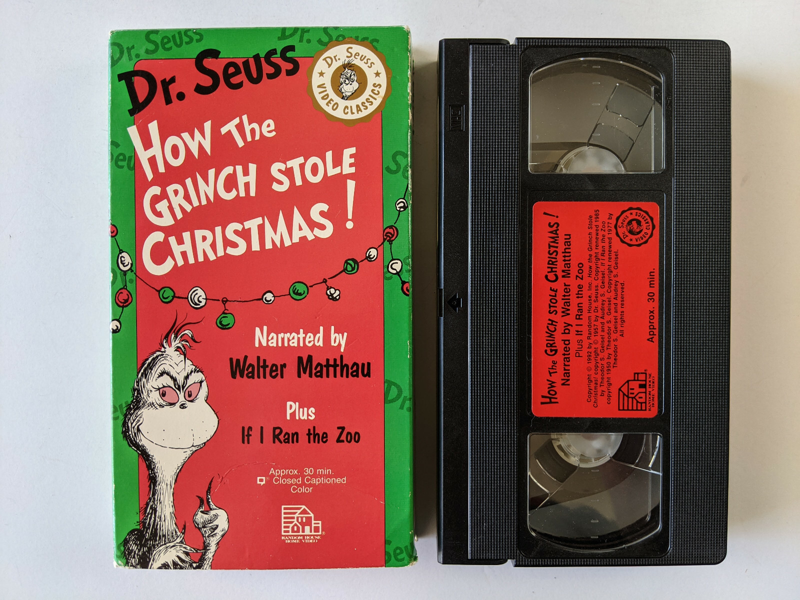 How The Grinch Stole Christmas Vhs Ebay