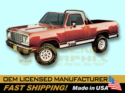1977 1978 Dodge Ramcharger 4 x 4 Truck Decals & Stripes Kit | eBay