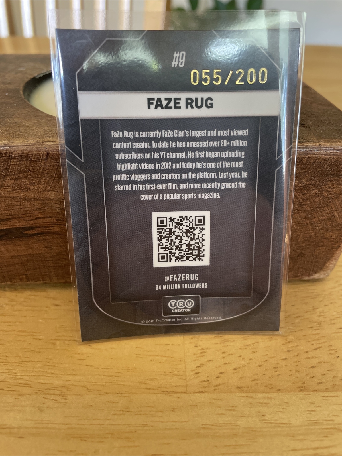 FAZE RUG Holo Tru Creator Card, 55/200 | eBay