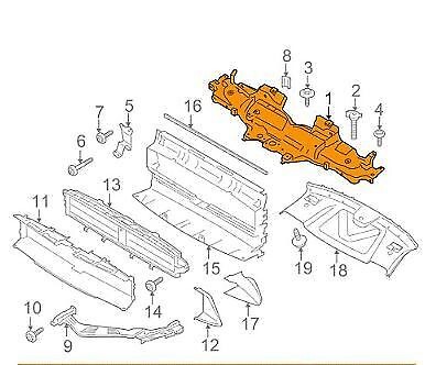 Porsche Macan 95b Upper Radiator Core Support Tie Bar 95B805931F ...