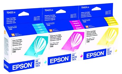 Epson 42 Ink Cartridge 3-Pack GENUINE NEW for stylus C82 CX5200 CX5400 ...
