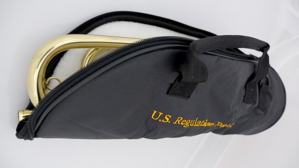 U.S. Regulation Bugle(tm) - Nickel Silver with Bag, Mouthpiece and Book ...