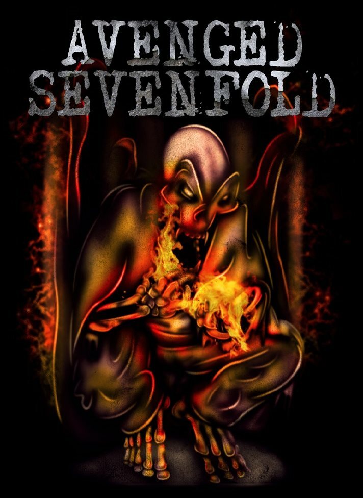 Avenged Sevenfold A7F Fire Bat Fabric Poster Flag 30x40" | eBay