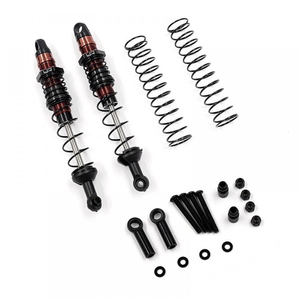 Yeah Racing DDC-100BK 100mm Desert Cobra Dual Spring Shock (2) Blk 1/10 ...