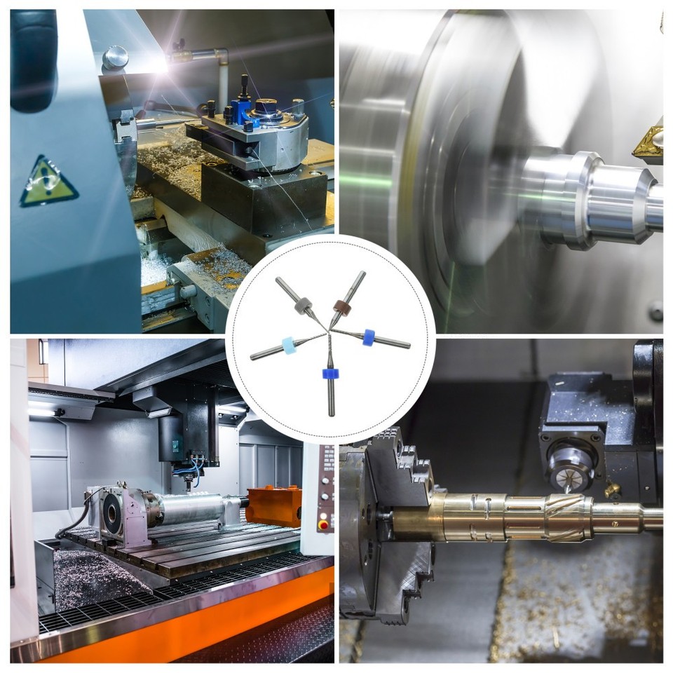 5 Pcs Router Carbide Engraving Bits Drilling Hole Tool Forming Cutter ...