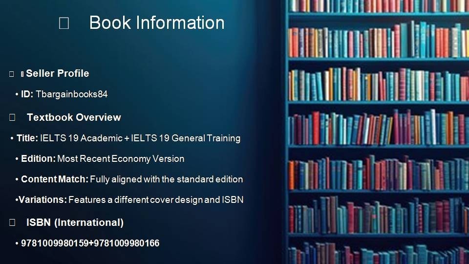 New: IELTS 19 Academic + IELTS 19 General Training by Cambridge | eBay