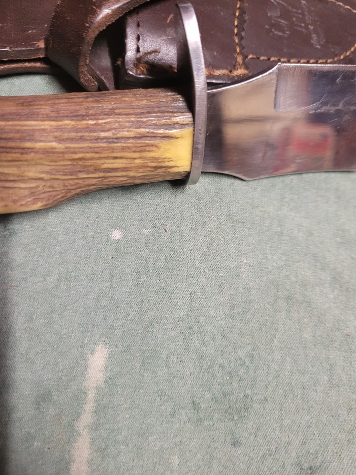 Unique Hen & Rooster GenuineDeer Stag Crown Handle Gut Hook Hunting ...