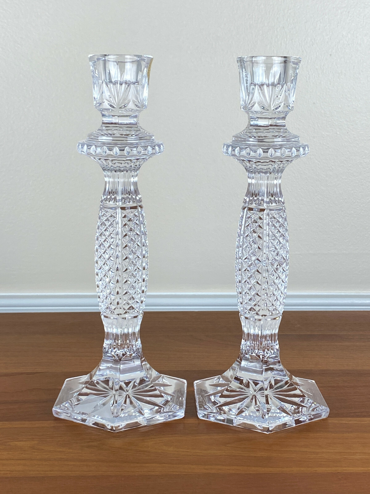 Waterford Crystal TARA Candelabra Tall Candlestick with Prisms 10 ...
