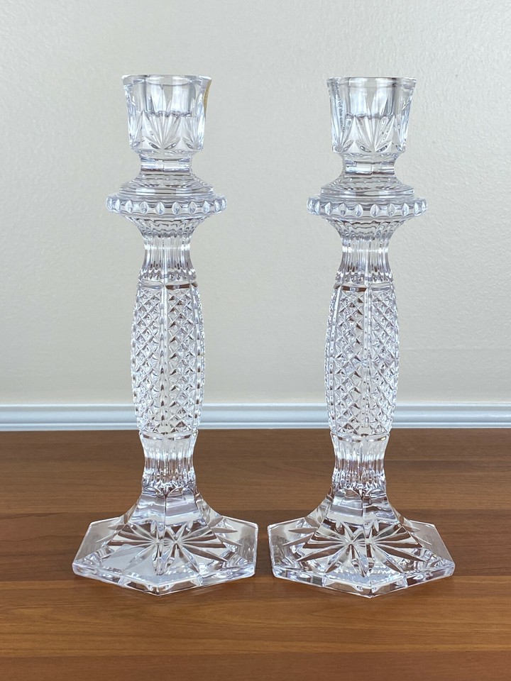 Waterford Crystal TARA Candelabra Tall Candlestick with Prisms 10 ...