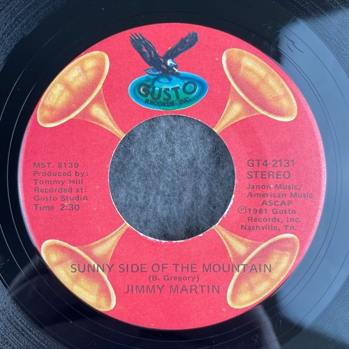 JIMMY MARTIN Sunny Side Of The Mountain / Ocean 45 Gusto GT4-2131 NEW ...