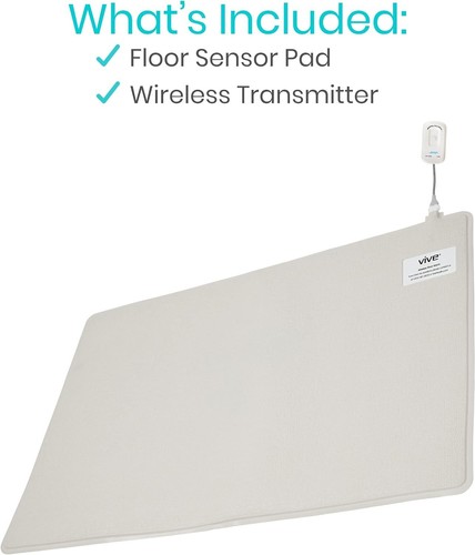 Wireless Floor Alarm by Vive - Motion Sensor Kit for Elderly Dementia ...