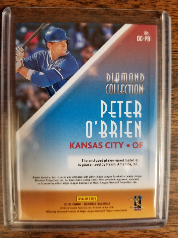 PETER O'BRIEN 2018 DONRUSS DIAMOND COLLECTION RELIC DC-PB | eBay