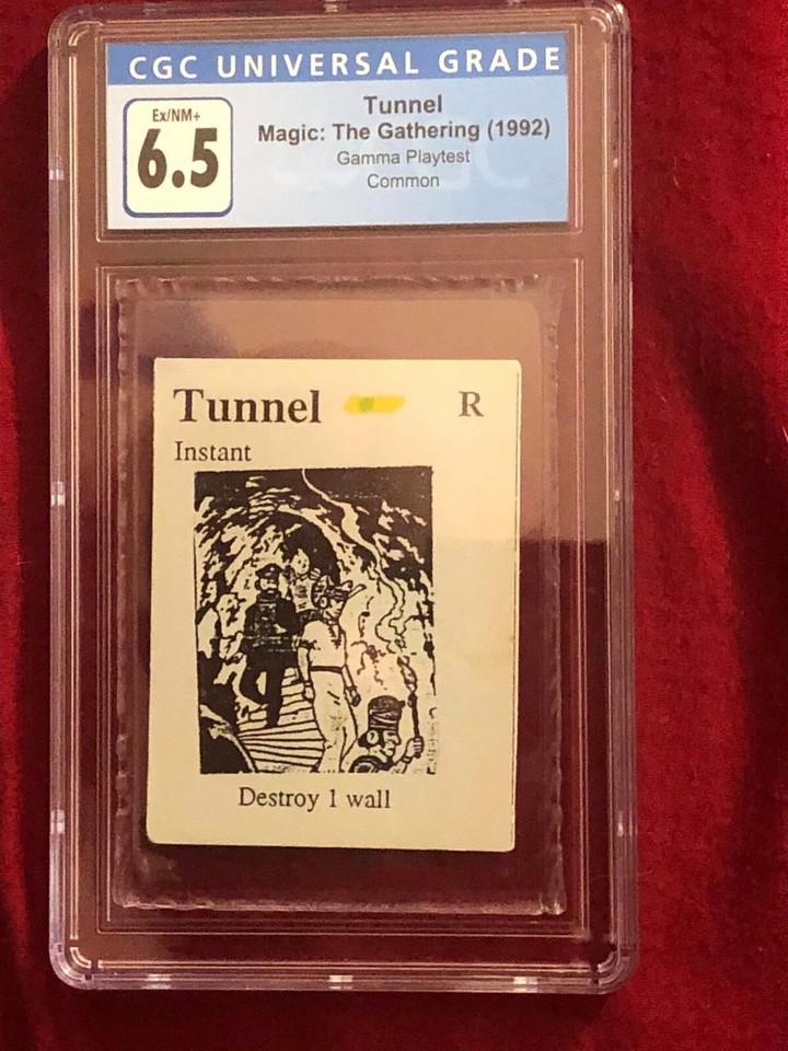Tunnel ~ MTG Magic ~ Early Gamma Playtest Set ~ CGC 6.5 ~ Tintin Herge ...