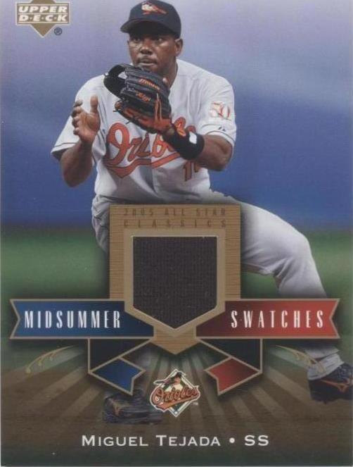 2005 Upper Deck All-Star Classics - Midsummer Swatches Miguel Tejada # ...